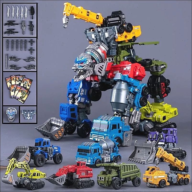 Высота 40 см, Игрушка devastator робот трансформер набор, 7 в 1 / подарок для мальчика