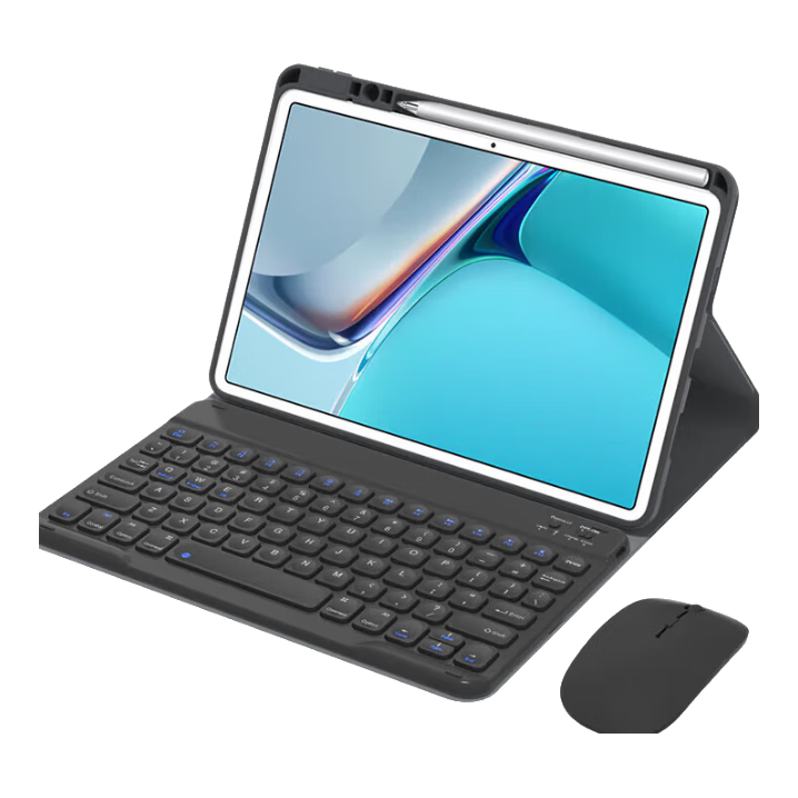 Суойинг для Huawei MatePad Pro 2023/2025 полный комплект с мягкой подсветкой клавиатуры и беспроводной мышью