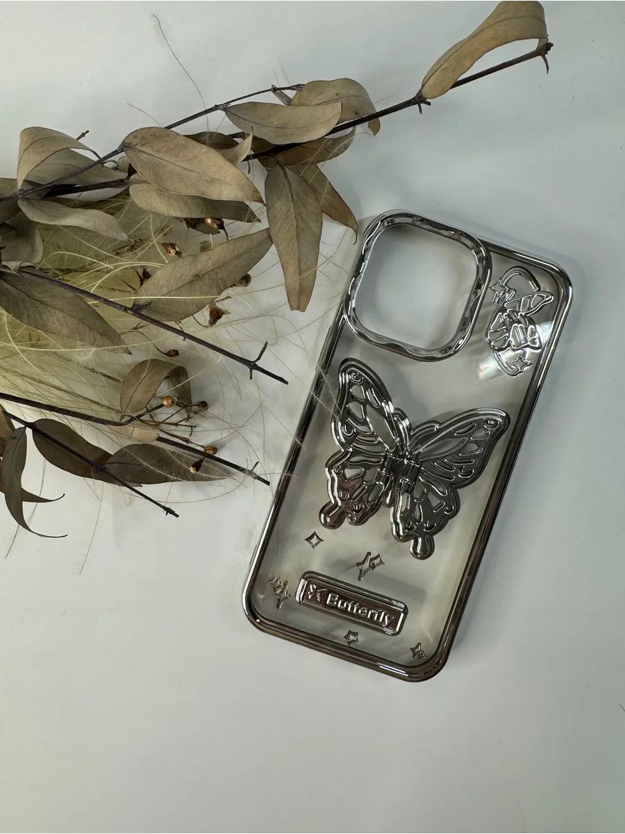 Чехол-Накладка для смартфона Apple iPhone 14 Pro Max, материал силикон, цвет серебристый