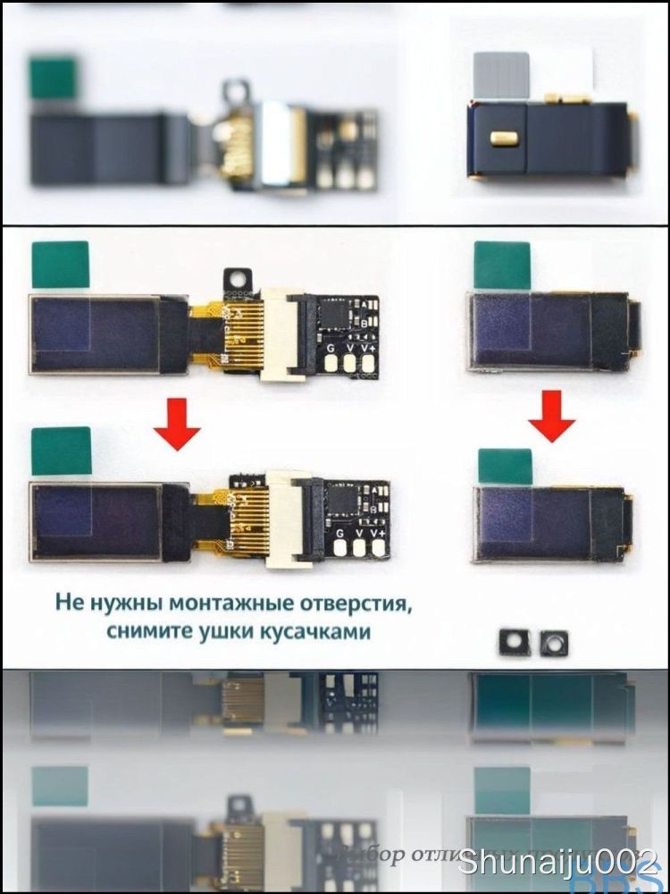 Вольтметр мини OLED 0-30 В, точный индикатор напряжения 0.08%, тонкий корпус для авто, цифровой тестер — фото 1