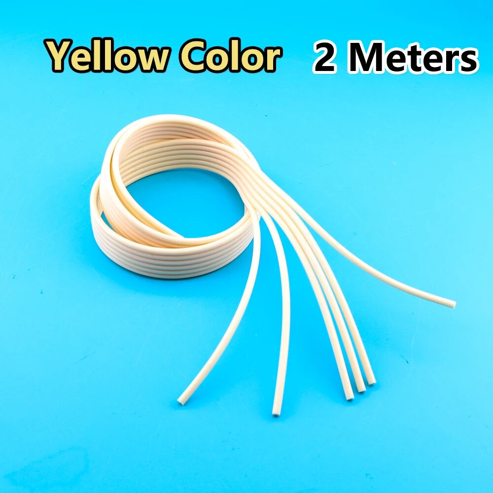 DGYCJLFP 6 рядов гибкий силиконовый шланг для чернил 4*2 мм 2 Meters Yellow