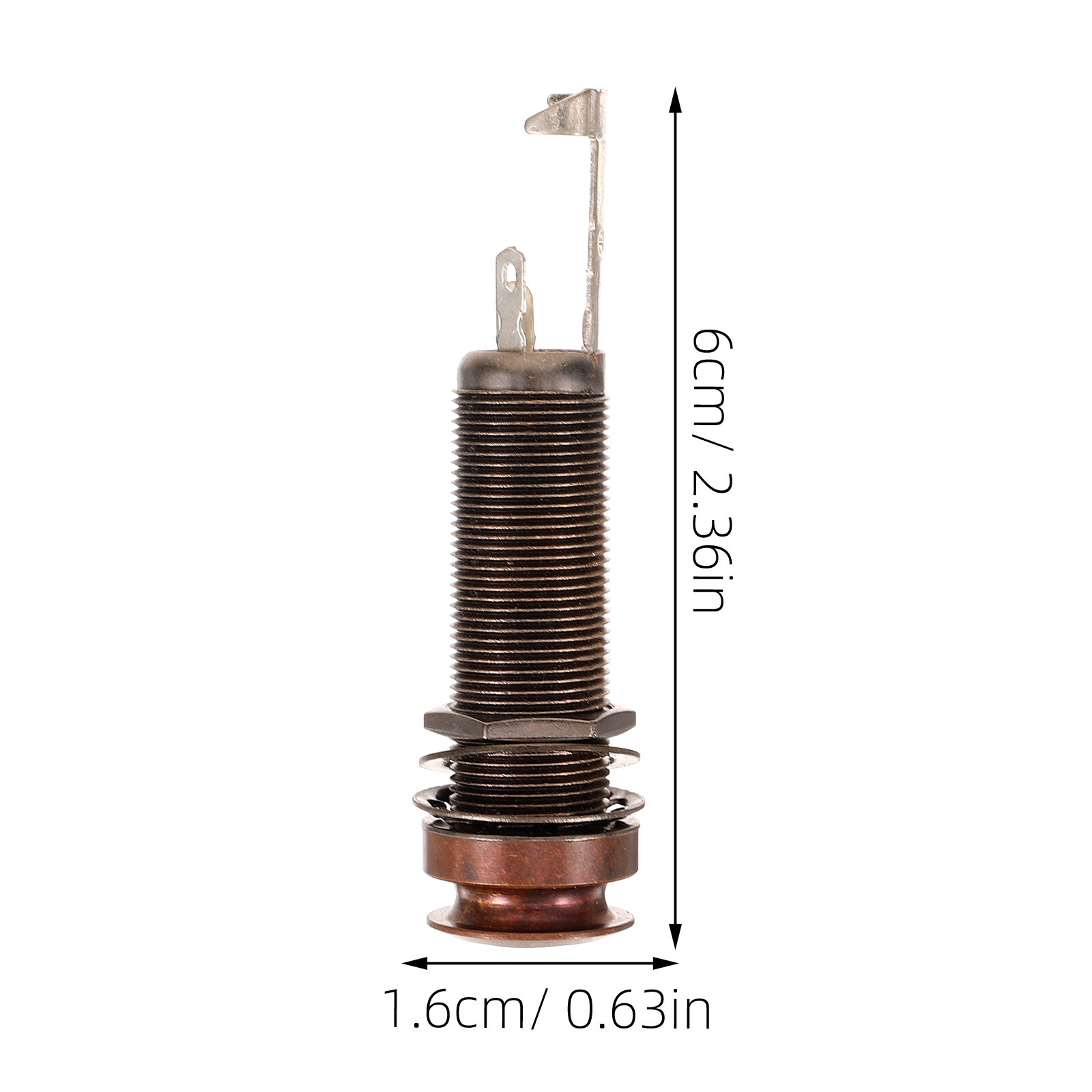 Гитарный Разъем С Тредом Для Выхода Стерео Джек 6.00X1.60X1.60Cm