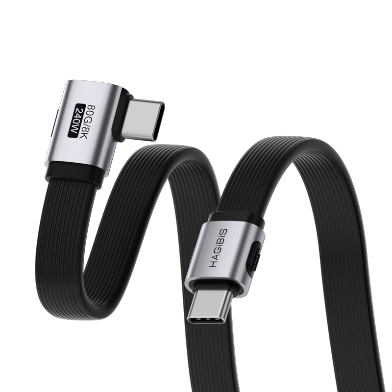 Hagibis USB4 Type-C полноконтактный кабель совместимый с Thunderbolt 4/5 80Гбит/с высокоскоростная передача данных для