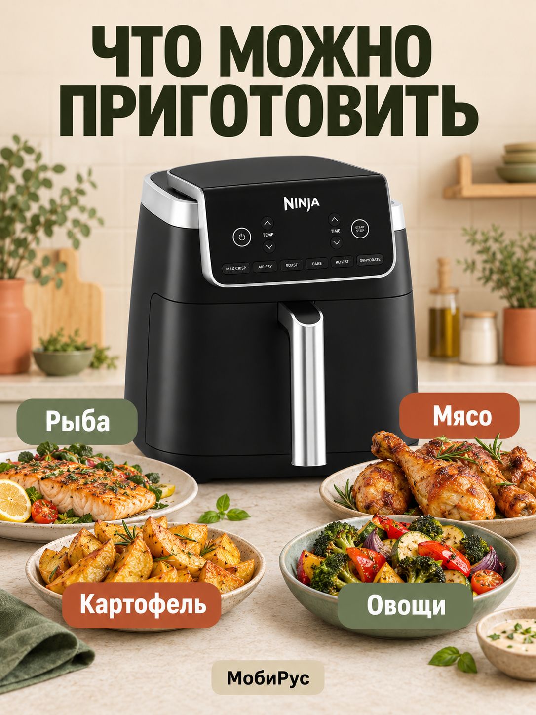 Аэрогриль Ninja AF180EU Max Pro — фото 1