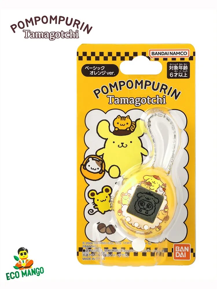 Виртуальный питомец Bandai Tamagotchi Nano, Pompompurin, Базовая версия Оранжевая