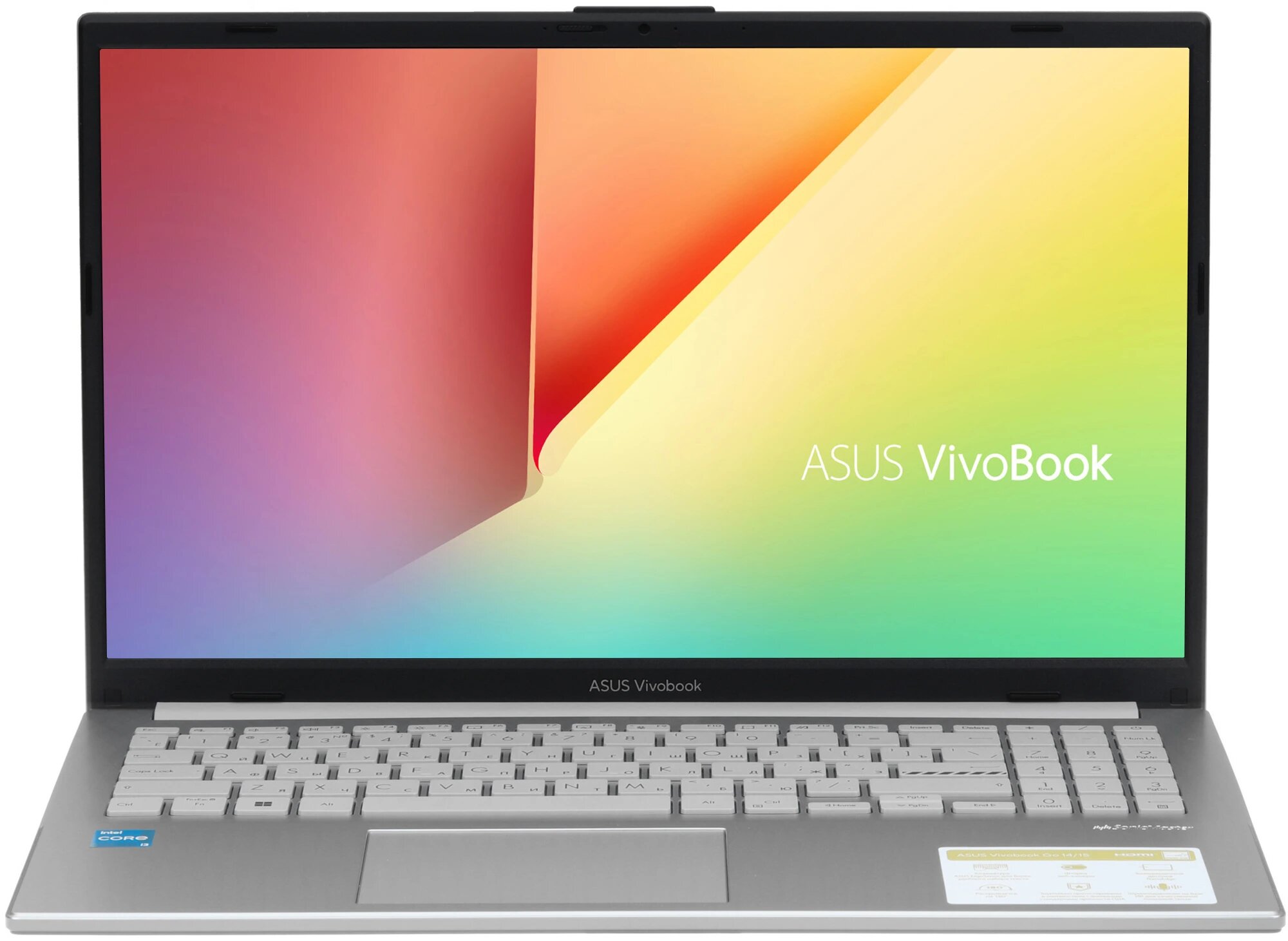 Ноутбук ASUS Vivobook Go 15 E1504GA-BQ551, intel Core i3, русская клавиатура