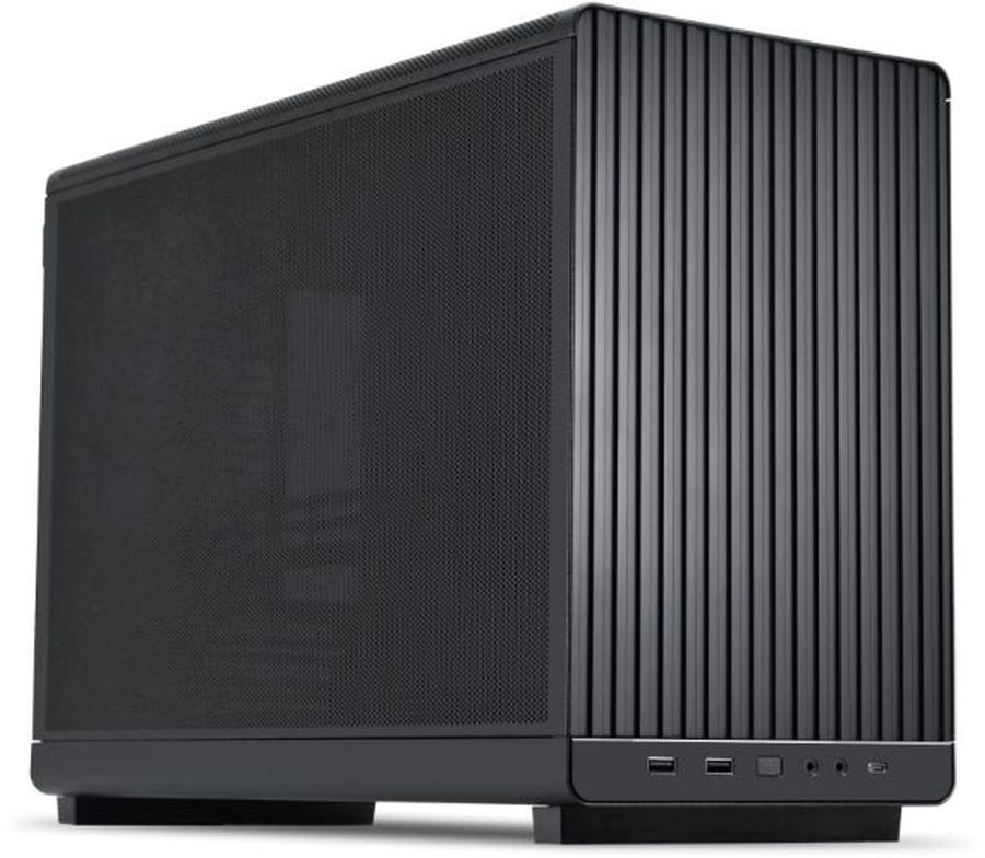 Корпус LIAN-LI A3 Mini-Tower mATX/mini-ITX, без БП, черный, USB 3.1 Type-C, для видеокарт до 415мм, кулеров до 165мм.