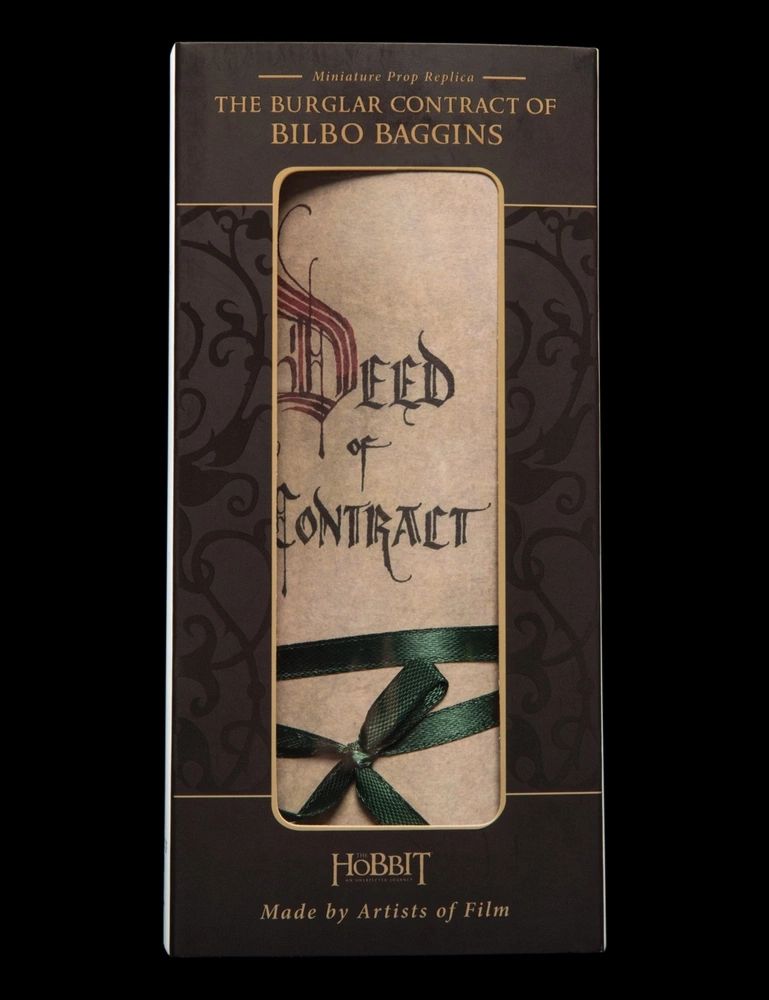 Weta Workshop , The Lord of The Rings модель, The Burglar Contract of Bilbo Baggins (Коллекционные фигурки)