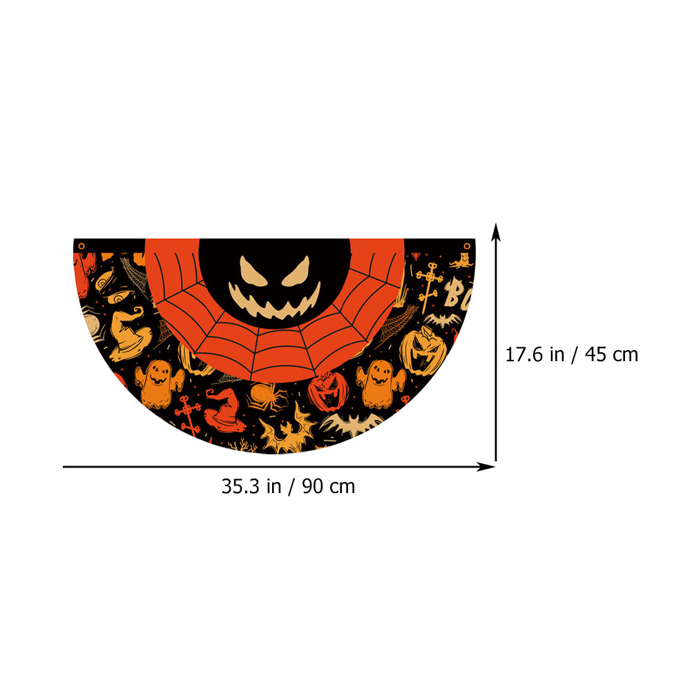 3 Штуки Набор Флагов Для Сада В Forme Веера Halloween Bunting Flags 0.1X45X90Cm