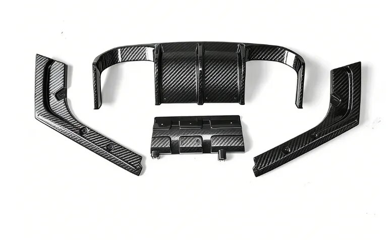 Для BMW 4 серии F32 F33 M4 Стиль 2013 2014 2015 2016 Автомобильный задний бампер Carbon Fiber Look