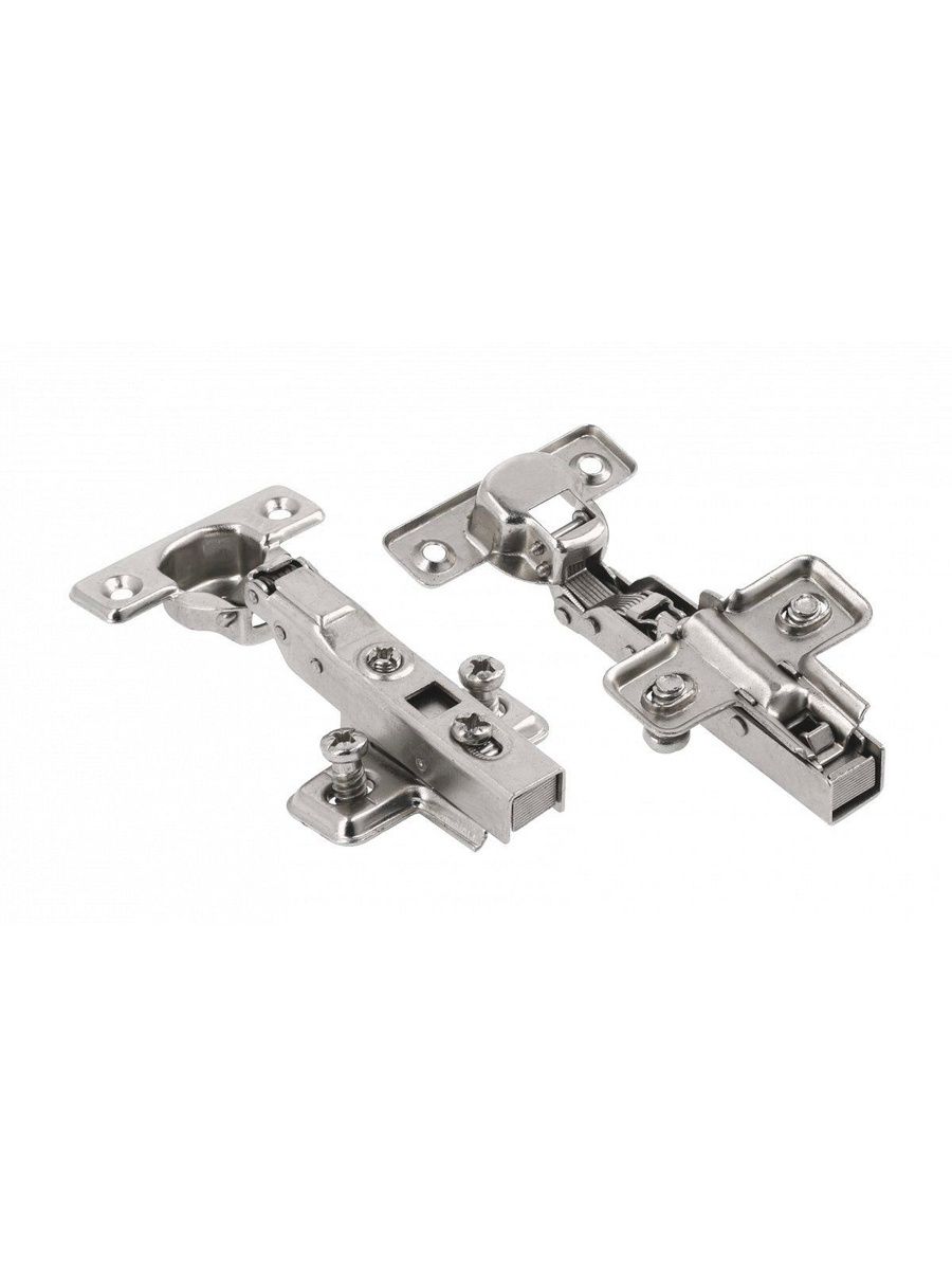 Петля GTV CIHC 08 mini полунакладная самозакрывающаяся с ответной планкой H-0 и еврошурупом