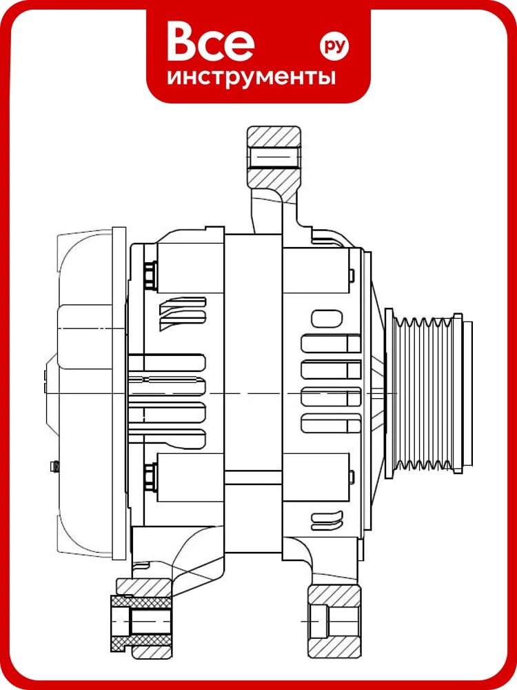 Генератор для автомобилей Toyota Rav 4 /Lexus NX 2.0i 130A StartVOLT LG 1941