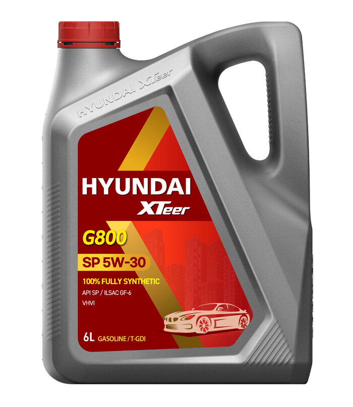 Моторное масло синтетическое HYUNDAI XTeer G800 SP/SQ 5W30 (Gasoline Ultra Protection 5W30), 6 л