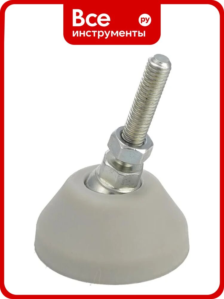 Регулируемая опора серая Алтервиа M6x30 до 200 кг упаковка 2 штуки A00021.2104006030.4