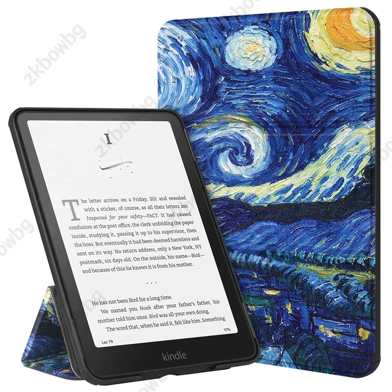 Чехол для Kindle Colorsoft с функцией сна и пробуждения, звездное небо