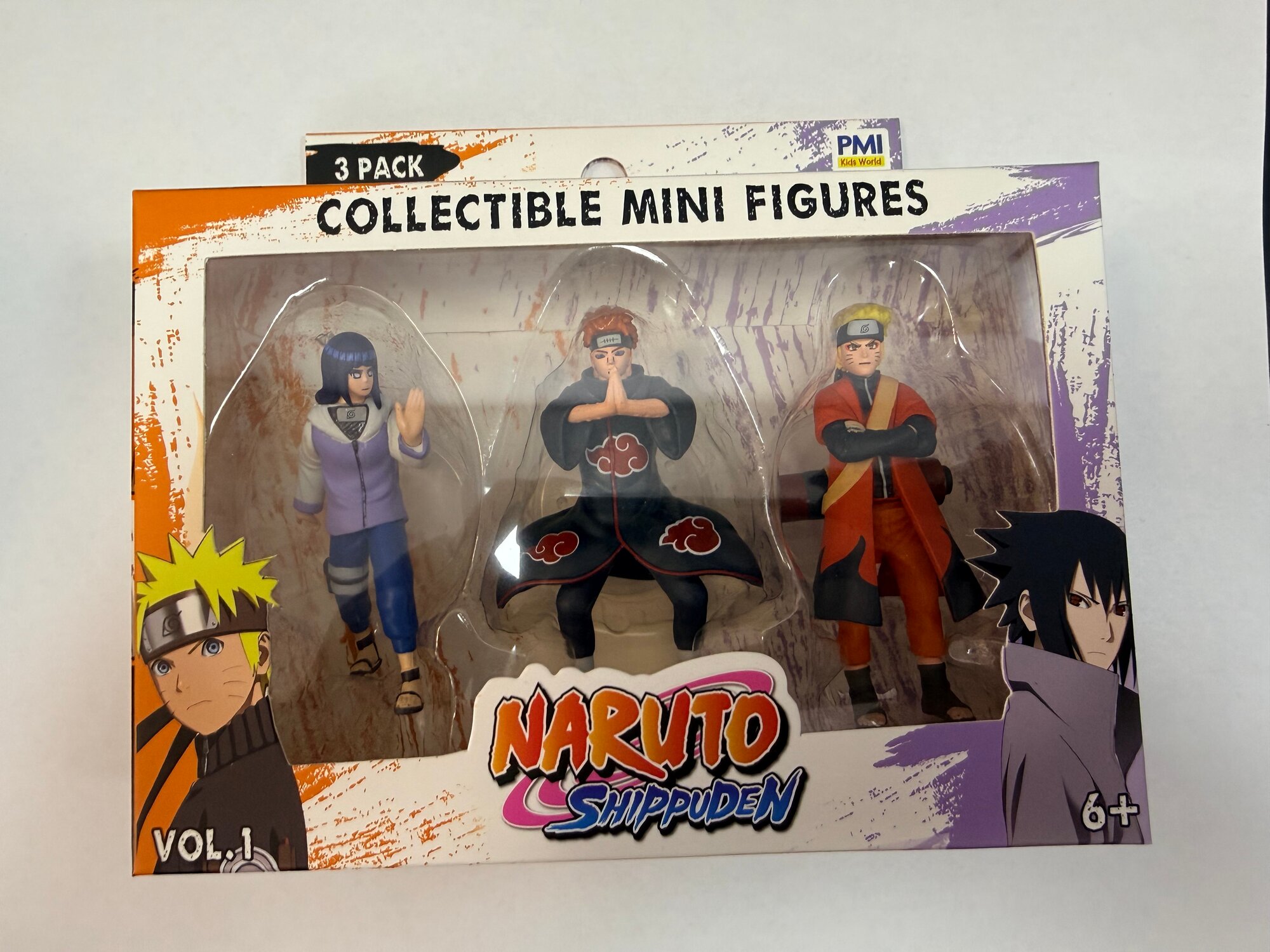 Набор фигурок PMI Naruto 3шт 4 pack NSH2021, пластик, от 3х лет