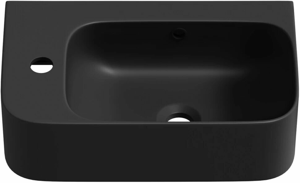Раковина Lavinia Boho Bathroom Sink 33311060 45x27 см R, рукомойник, черный матовый