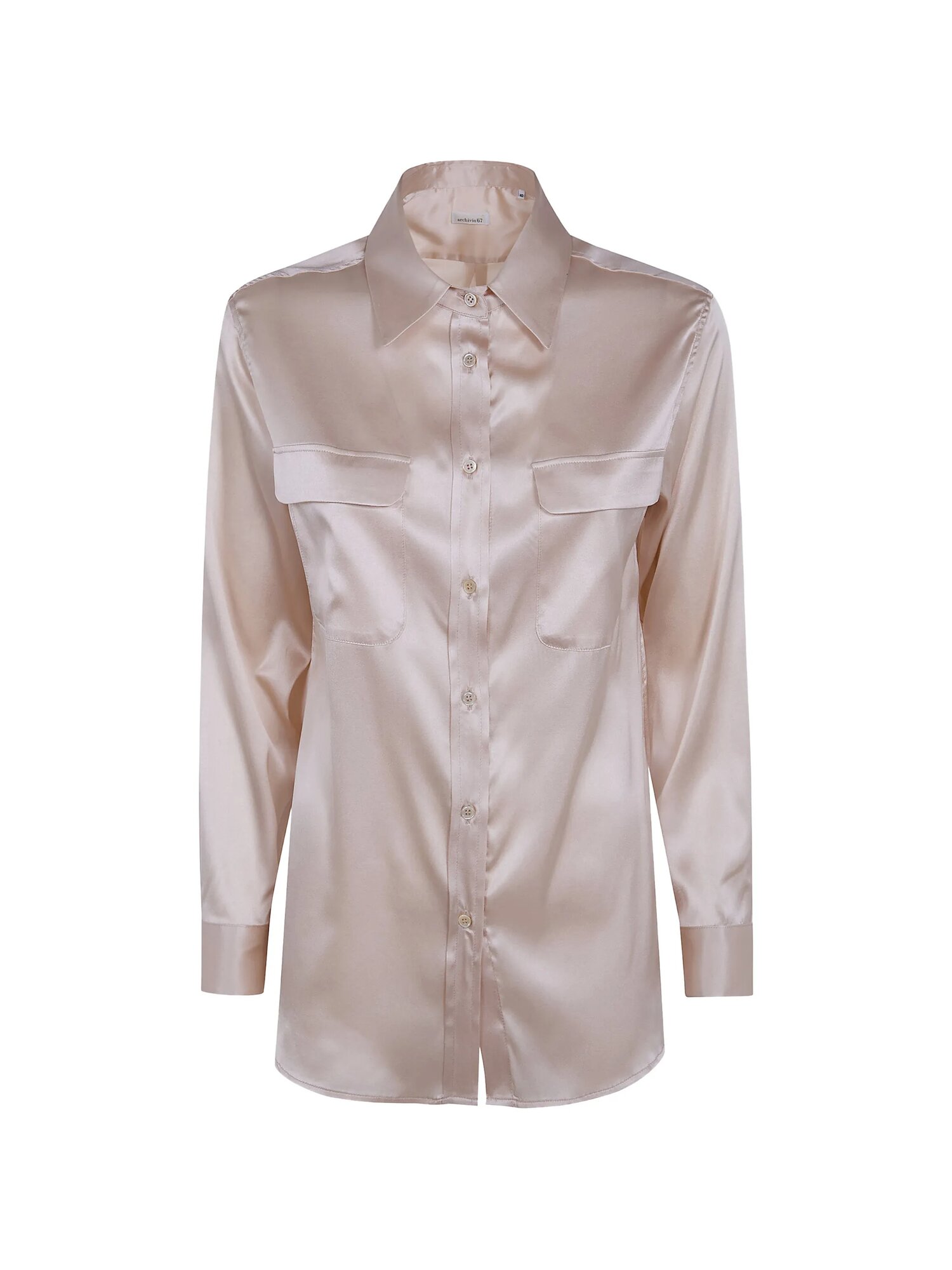 Рубашка ARCHIVIO '67 Flap-pocket silk shirt
