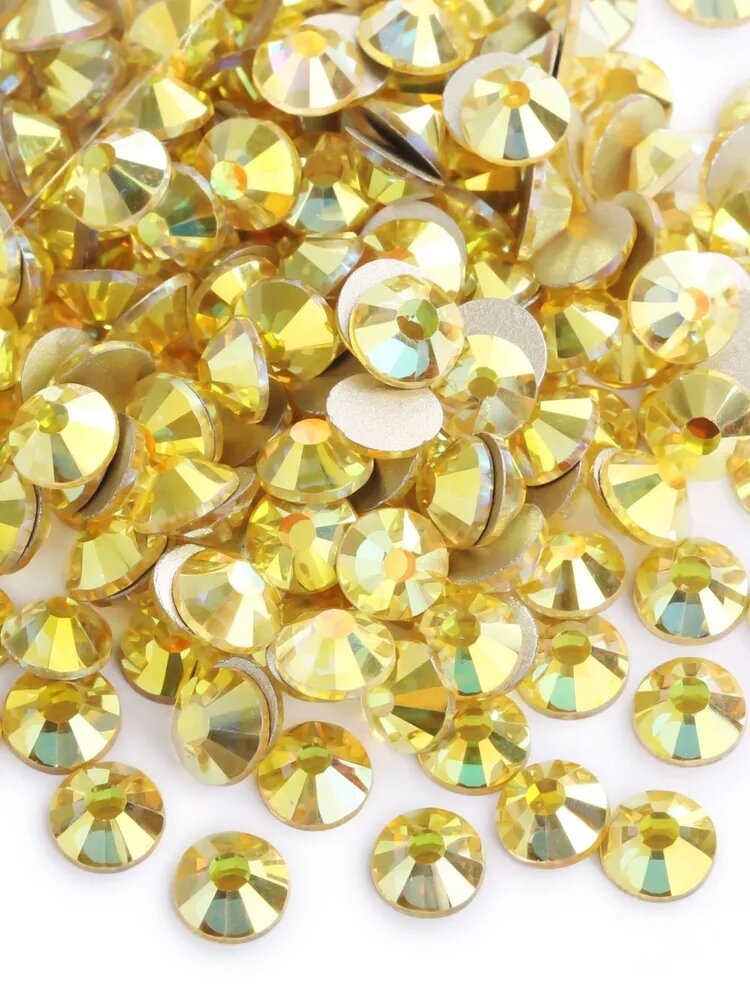 1440 штук Sunshine SS20 стразы Gold Base Высококачественные холодные стразы для маникюра и украшения одежды без термического восстановления