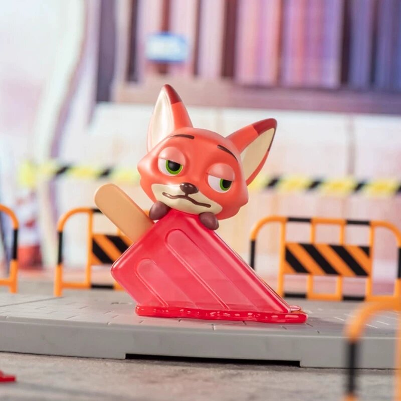 Официальная серия мини-фигурок Zootopia: послеобеденный чай, коллекционная коробка-сюрприз, милые куклы Джуди и Ник,