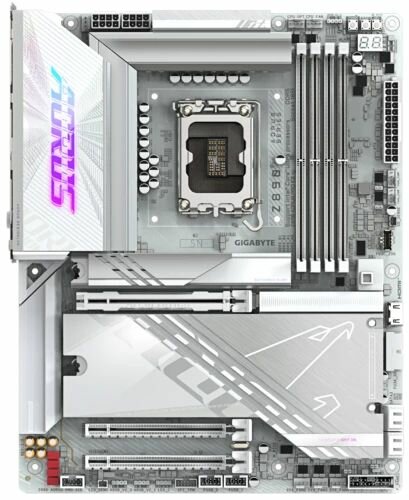 Материнская плата GIGABYTE Z890 AORUS PRO ICE - LGA 1851, Intel Z890, 4xDDR5-6400 МГц, 1xPCI-Ex16, 5xM.2, ATX