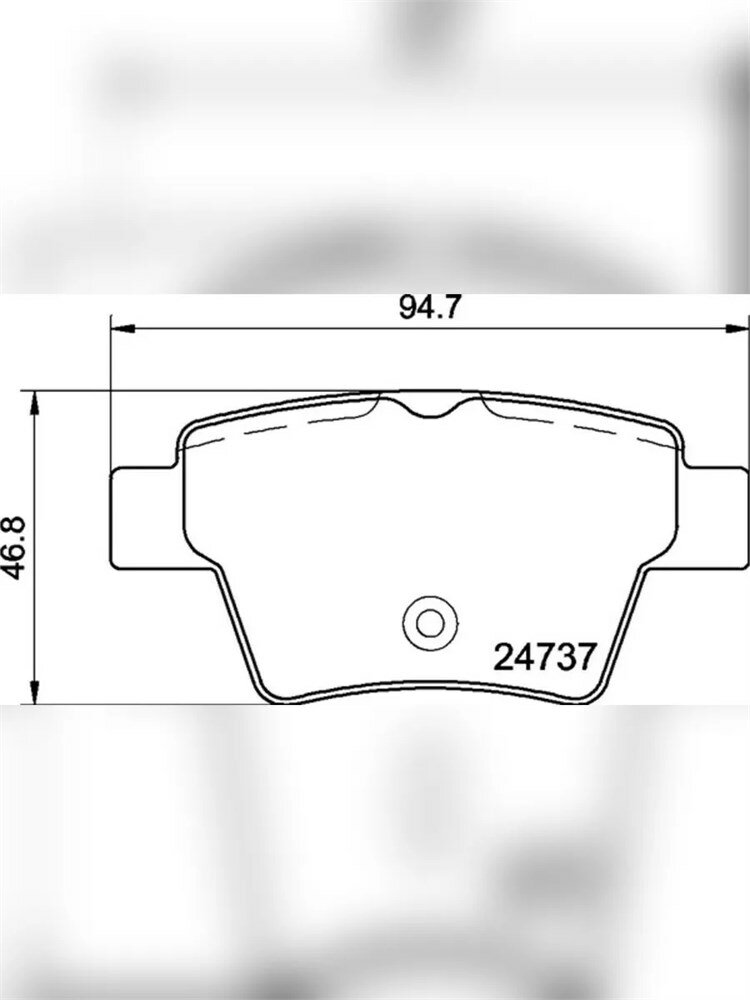 Колодки тормозные PEUGEOT 307 (04-) CITROEN C2, C4 (04-) задние (4шт.) MINTEX
