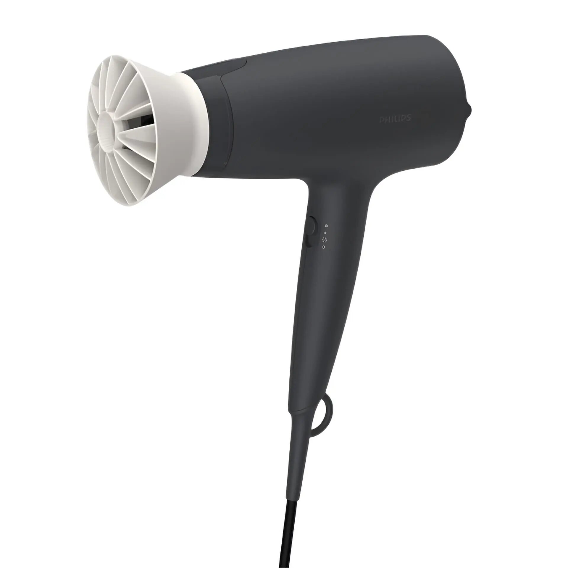 Фен Philips BHD302/10, 1600Вт, черный и белый, Количество скоростей: 3, защита от перегрева, холодный воздух