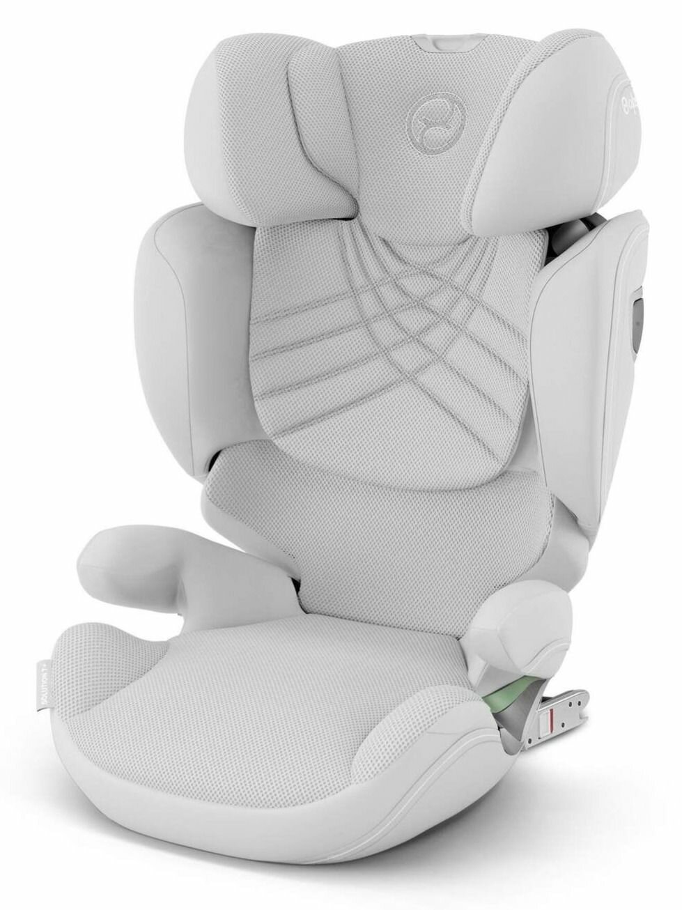 Детское автокресло 15-36 Cybex Solution T i-Fix Platinum White PLUS новая модель 2025 года серии Platinum с улучшенным типом ткани