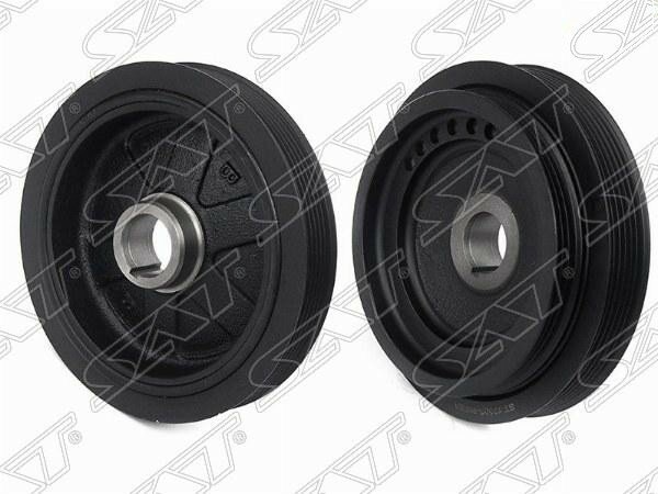 Шкив коленвала SAT ST-12303-95F0A Nissan PRIMERA 96-01/ALMERA CLASSIC/SUNNY 06-12 двигателя QG16/QG18 6PK/3PK