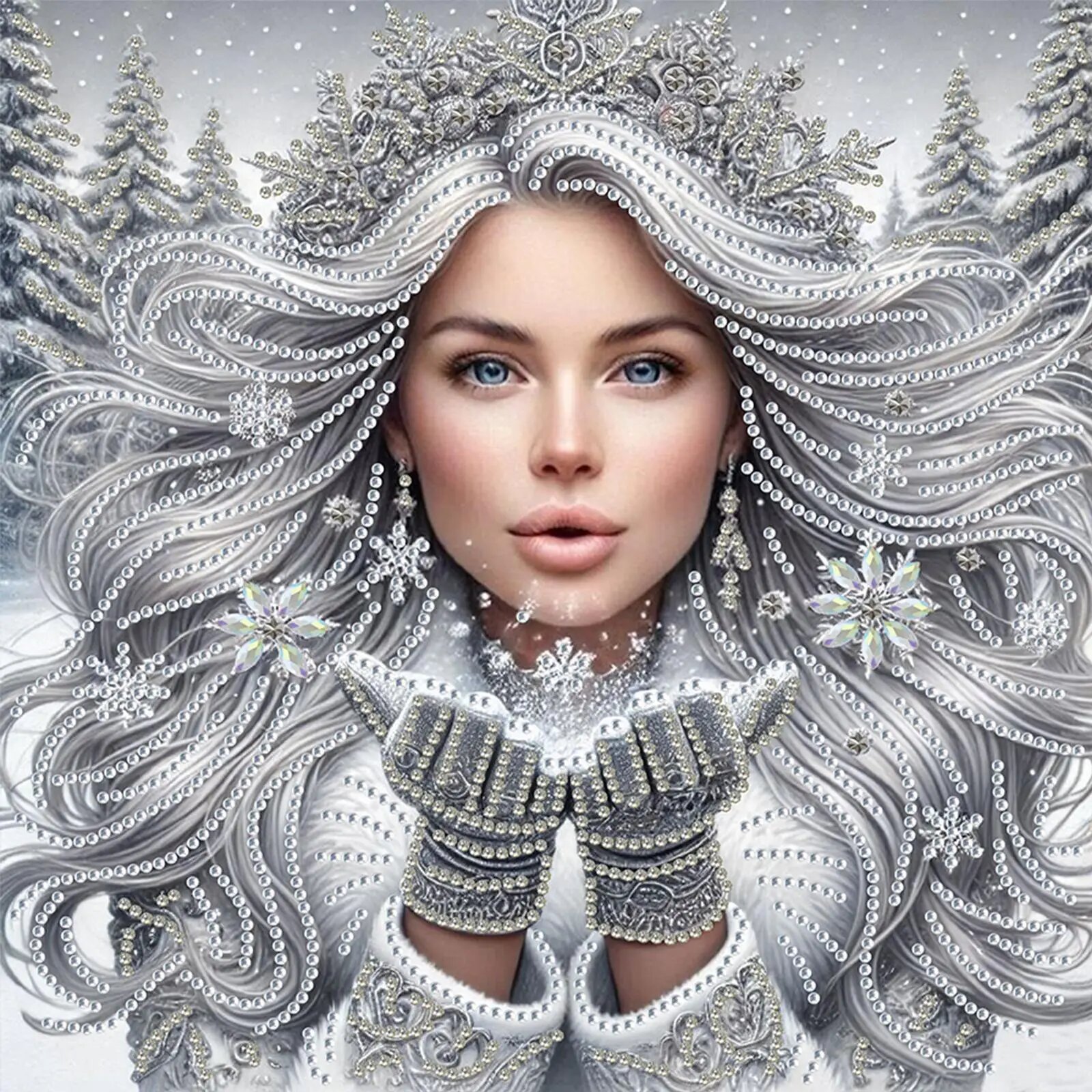 Алмазная живопись APWIKOGER 30x30 см Белый, LWW038 30x30cm