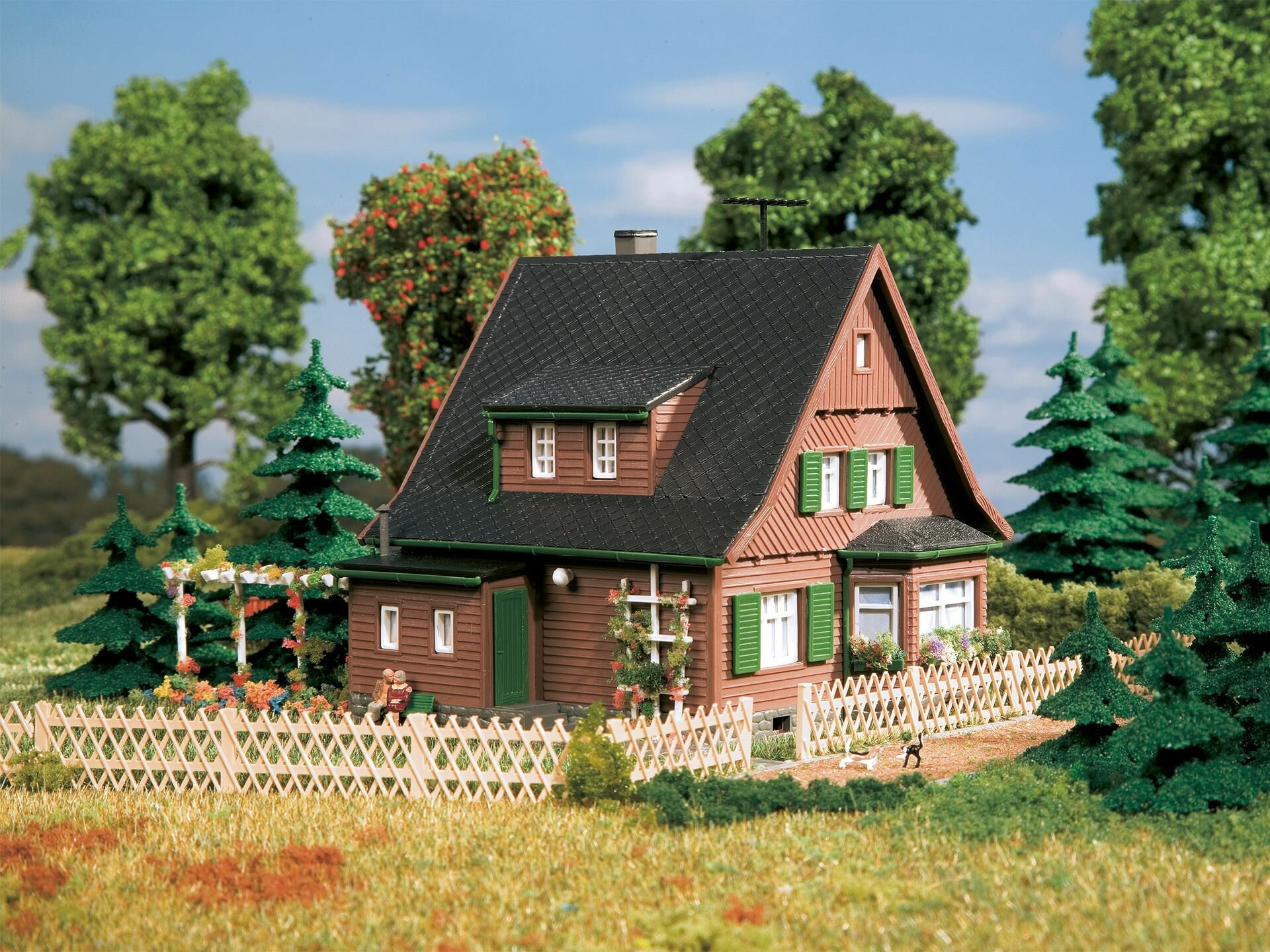 12259 Auhagen элемент железной дороги Деревянный дом Эрики H0 1:87 16,5мм