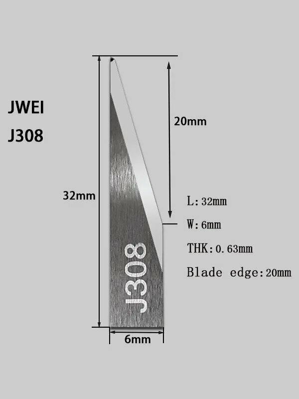 10 шт. JWEI J308 Вибрационное лезвие карбидный осциллирующий машинный режущий нож