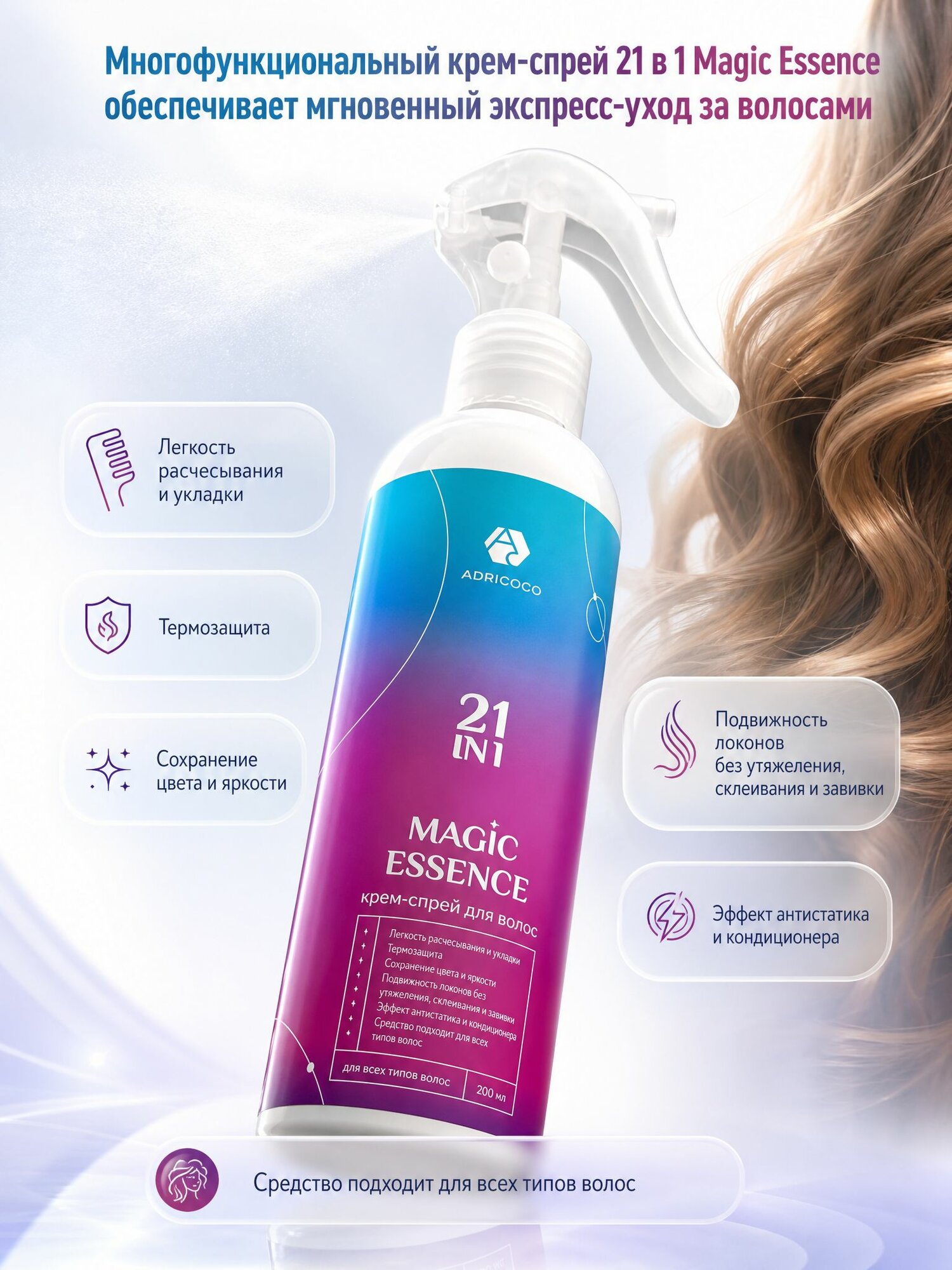 Спрей-крем мультифункциональный 21в1 Magic Elixir 250 мл