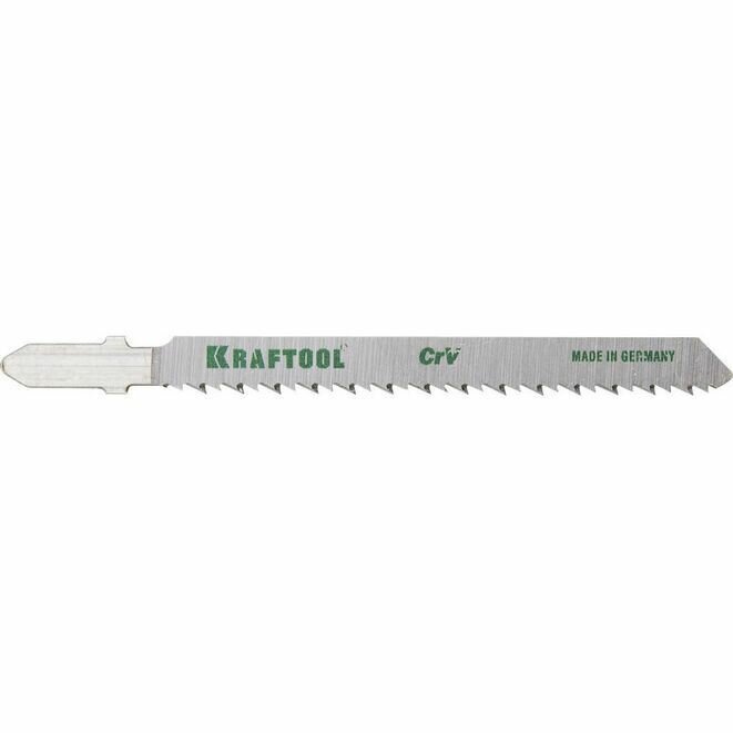 Полотна для лобзика KRAFTOOL 2 шт, шаг 2.5 мм, 75 мм, по ламинату, дереву, фанере, пластику LAMINATE Professional