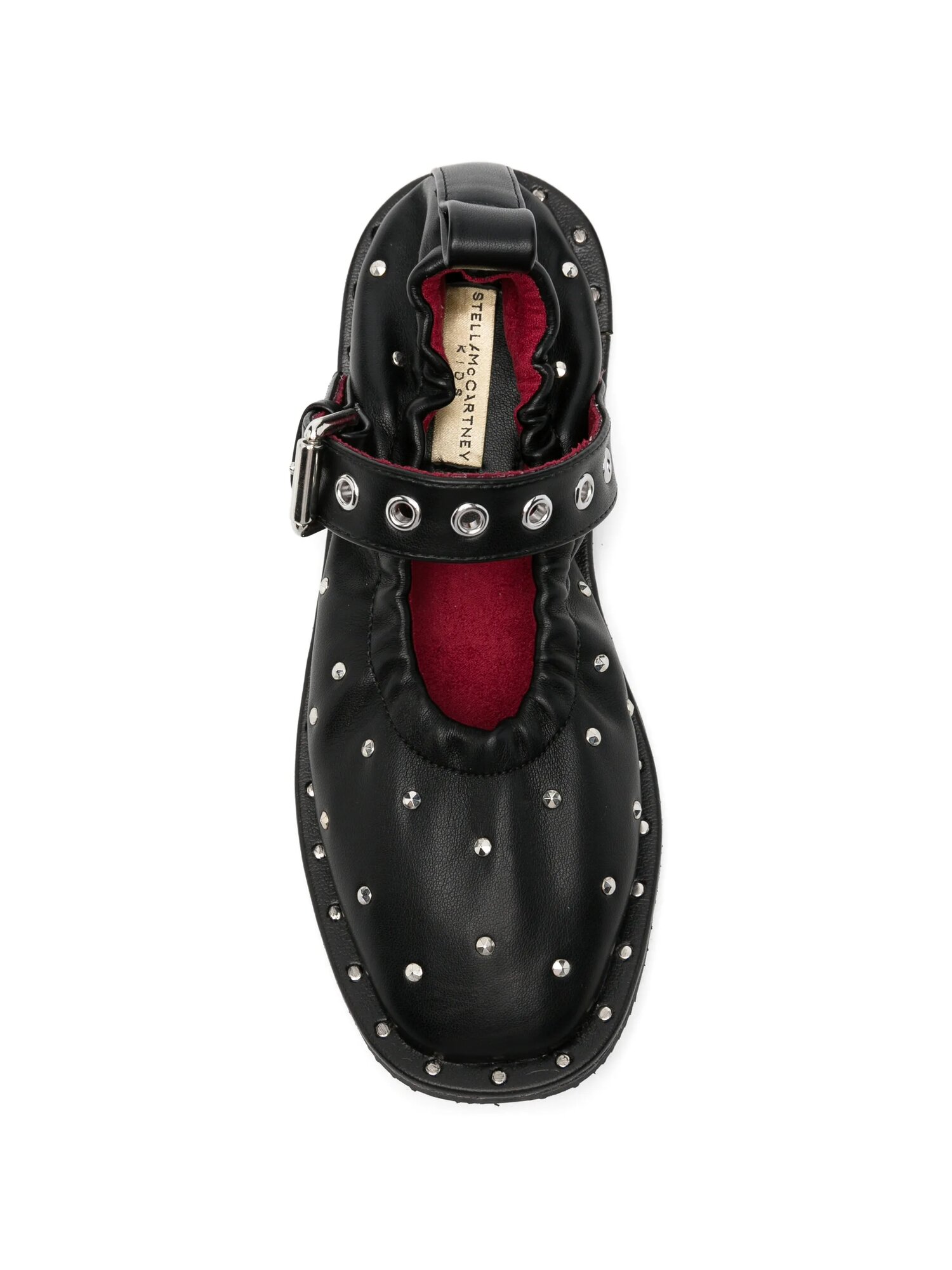 Балетки Stella McCartney Studded buckle-strap ballet flats, размер 34, , черный — фото 1