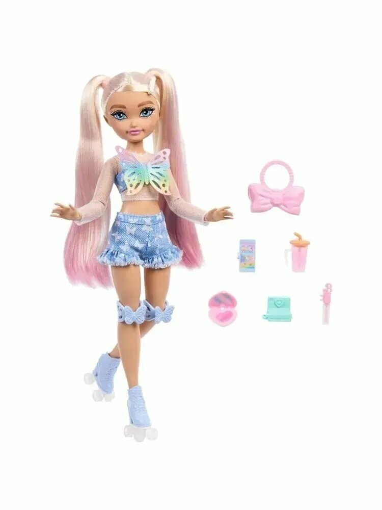 Кукла Barbie Dresm Besties Малибу на роликах, JFX96