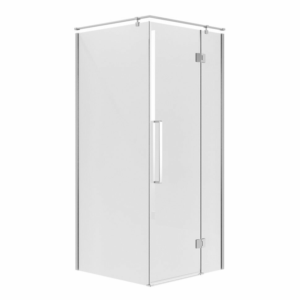Душевое ограждение Niagara Nova NG-6631-34 (90х90х195) квадрат, хром, дверь распашная, стекло прозрачное,1 место