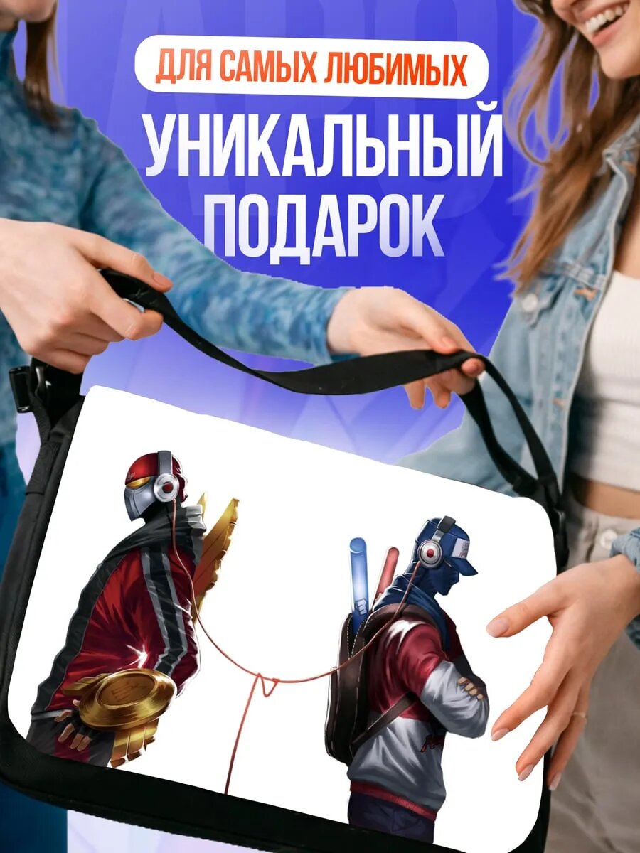 Сумка Два киберпанк бойца — фото 1