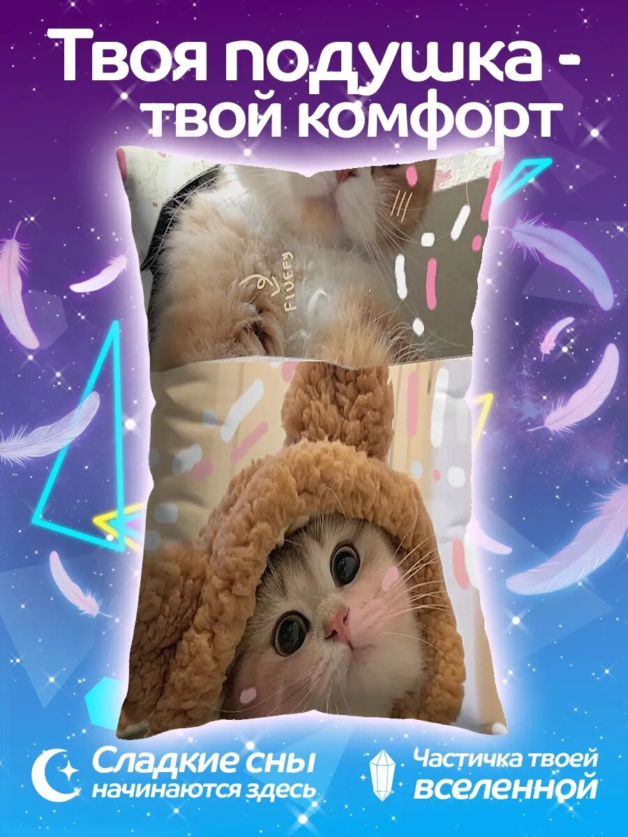 Подушка дакимакура Два милых котика