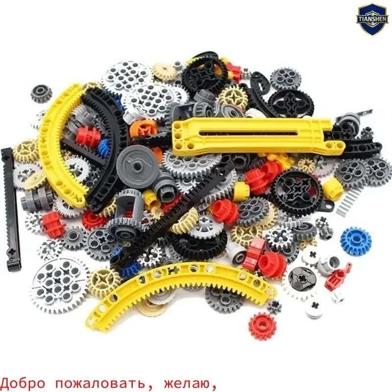 Шестеренки, валы и передачи, расширенный набор, MOC213