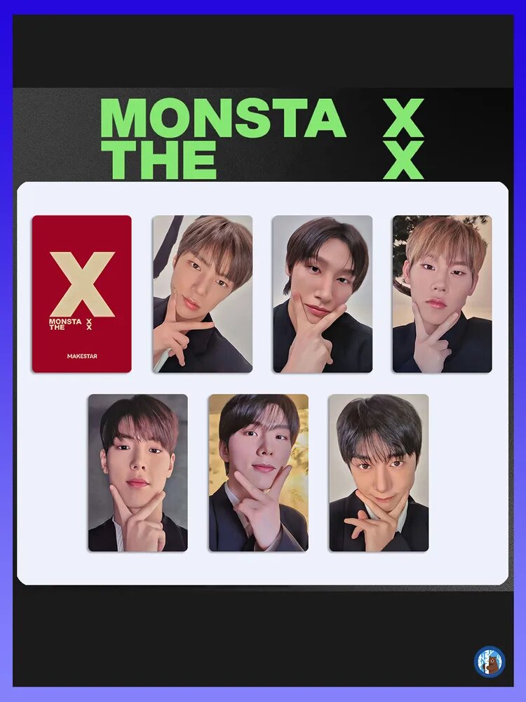 Фотокарточки MONSTA X THE X (MSF, Эксклюзивная карта, Коллекционные)