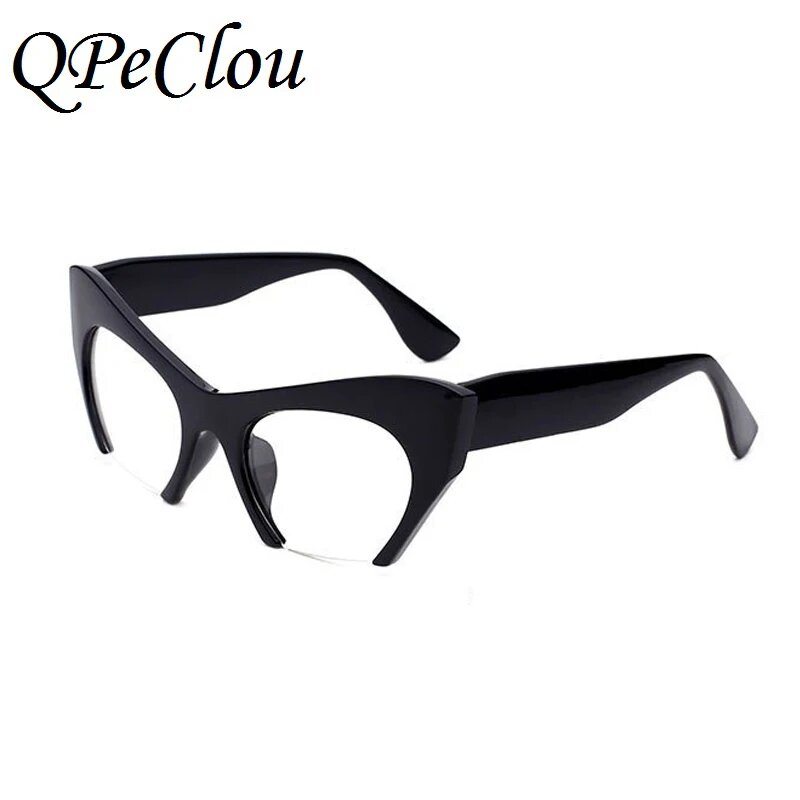 Черные женские очки QPeClou кошачий глаз Black0375