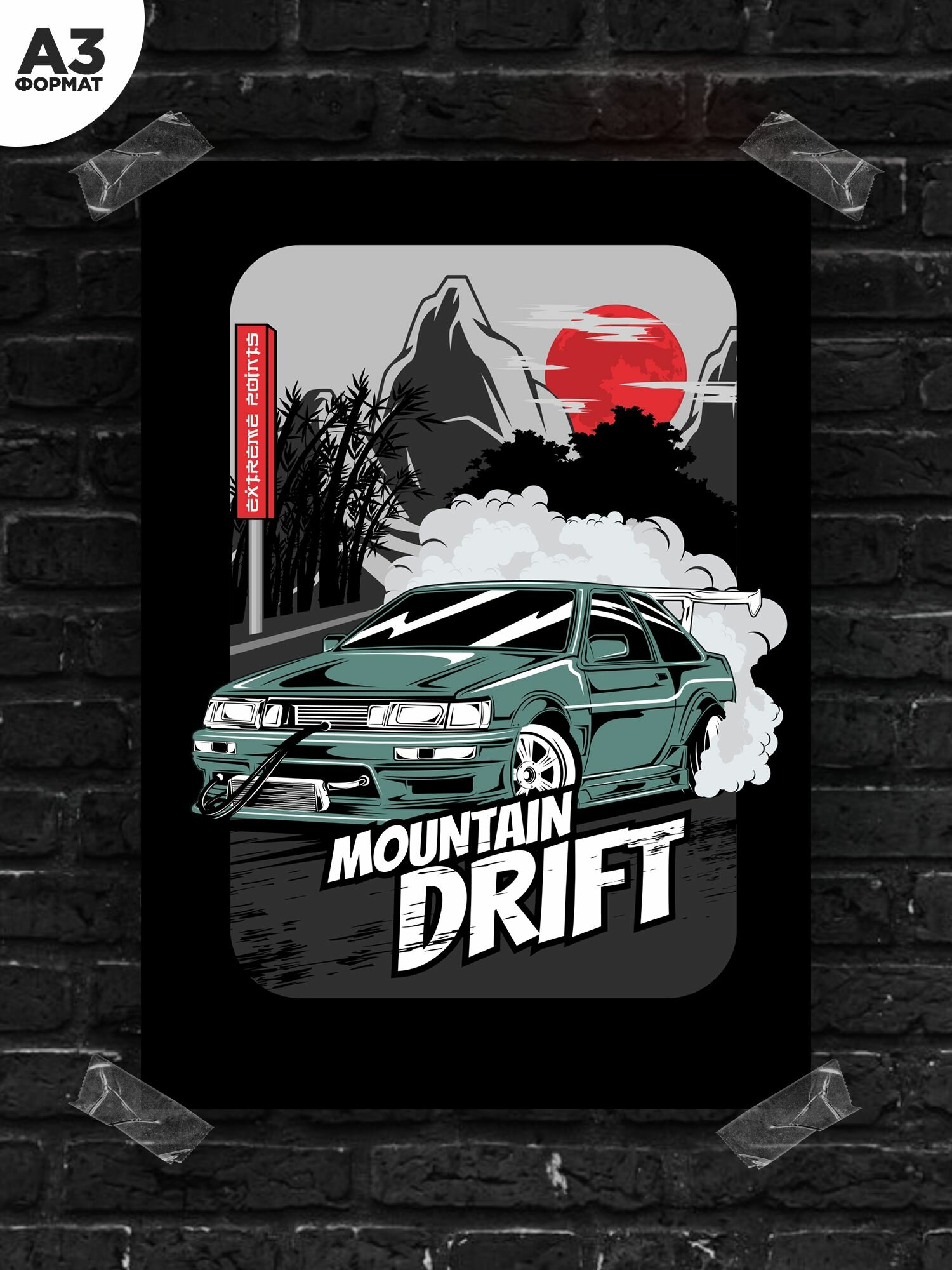 Постер JDM, Японский стиль, Машина