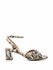 Босоножки Pedro Miralles Snakeskin-effect crossover-strap sandals, размер 41, ра...