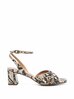 Босоножки Pedro Miralles Snakeskin-effect crossover-strap sandals