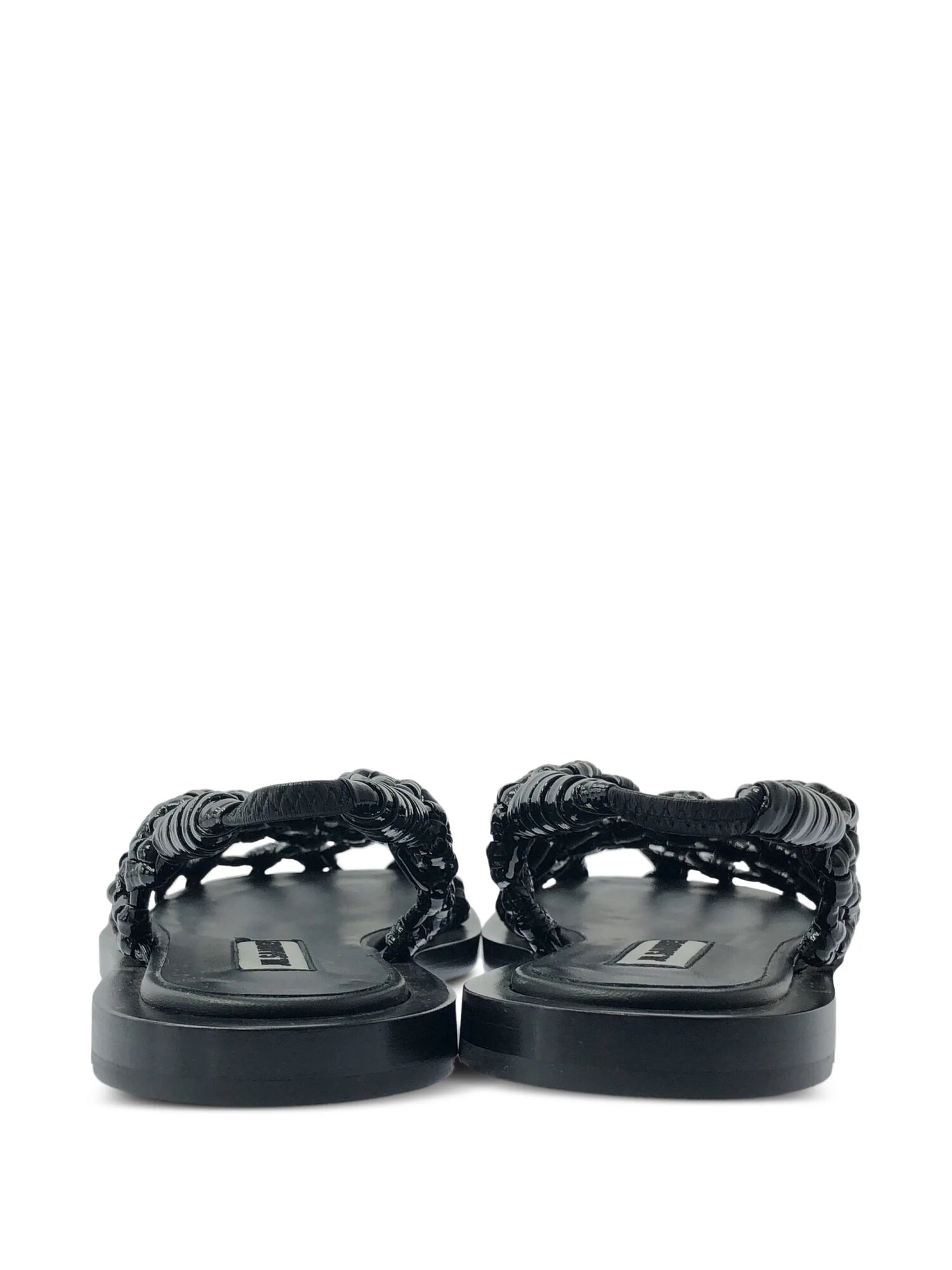 Босоножки Jil Sander Knotted cage sandals, размер 39, black/black — фото 1