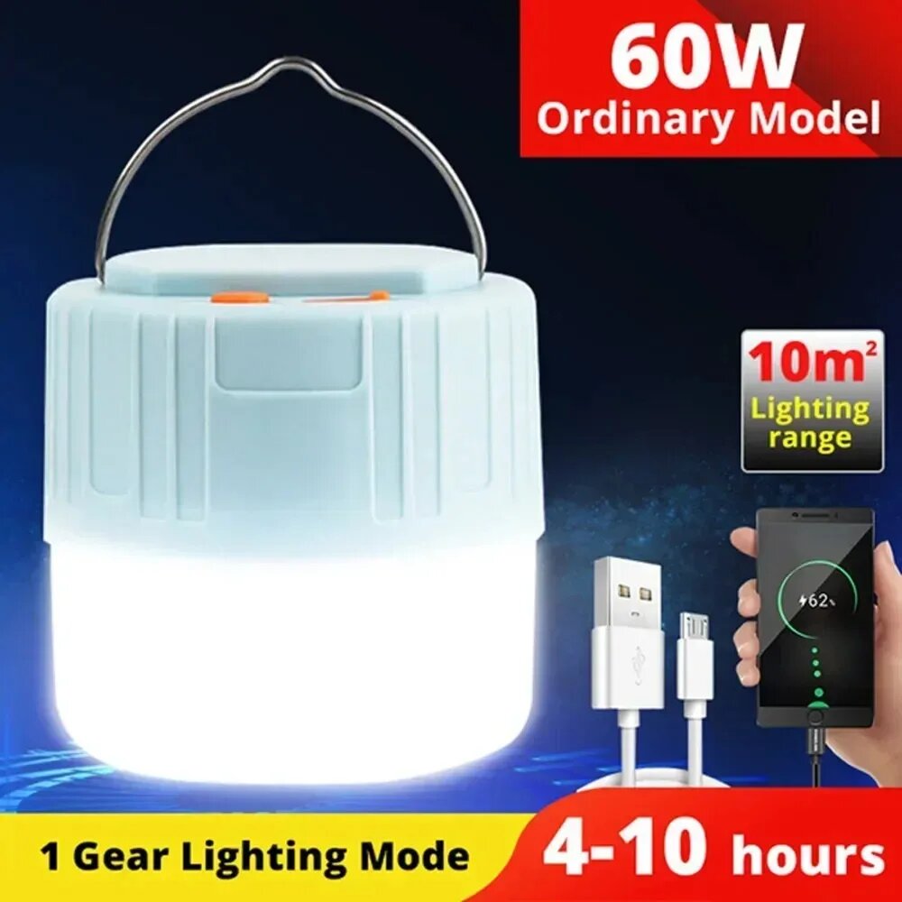 Солнечный фонарь для кемпинга 1000W, Solar Charge Black