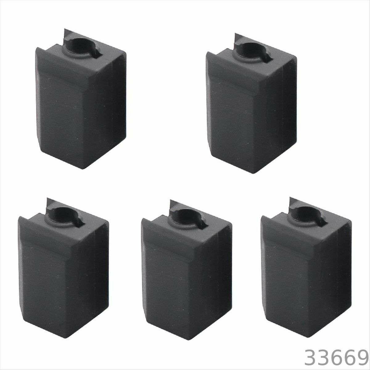 5 шт. силиконовые носки для экструдера X1 X1C P1P Hotend высокотемпературный износостойкий силиконовый чехол
