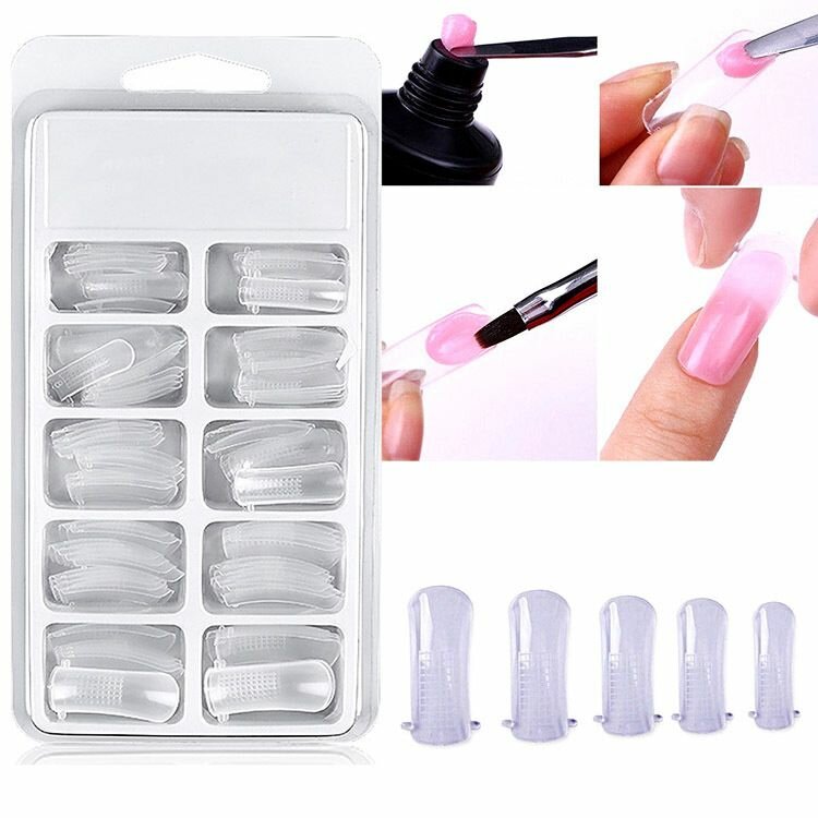 JessNail Формы для наращивания верхние 100 шт (109515)