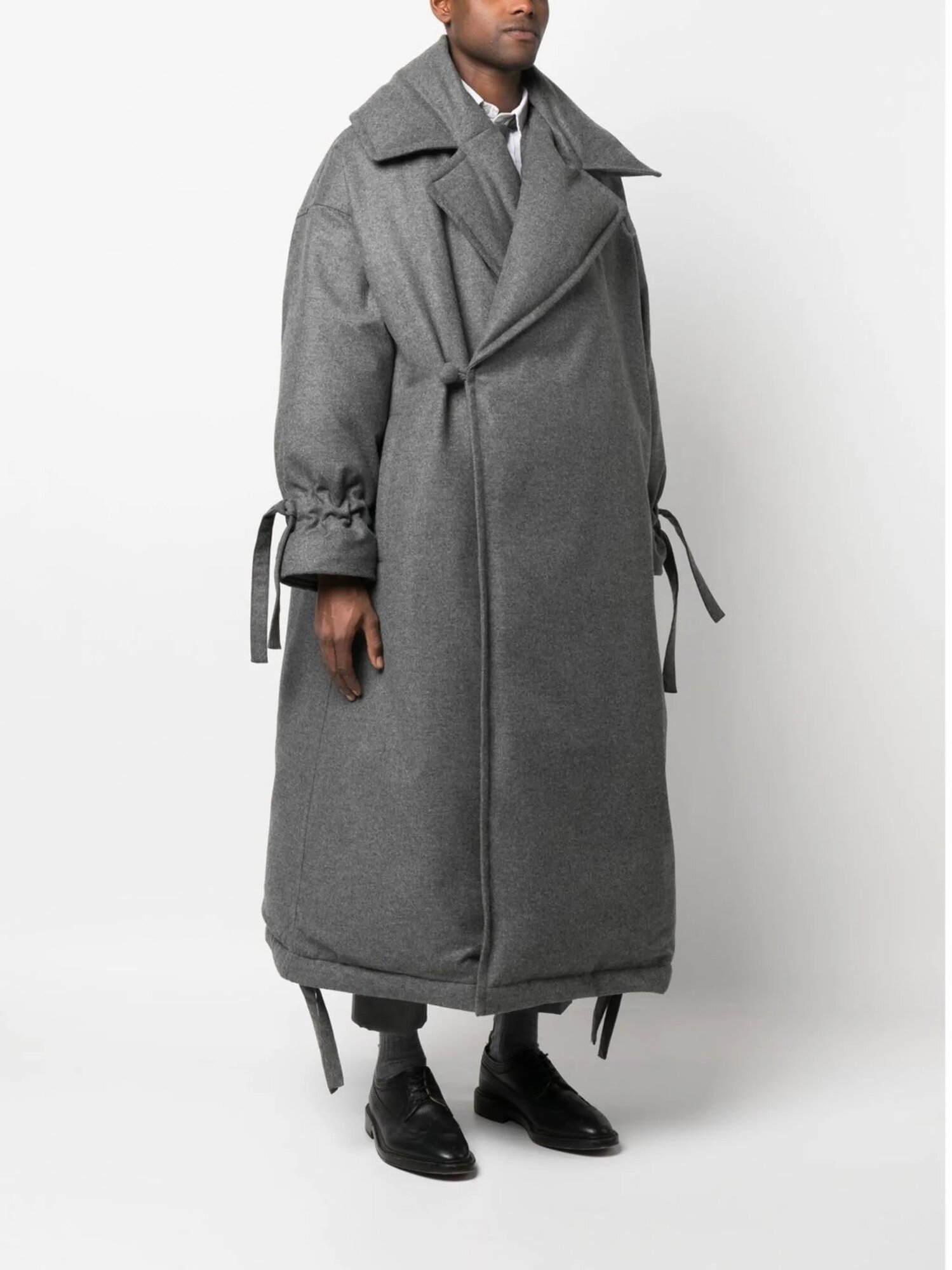 Пальто THOM BROWNE, размер 40, grey — фото 1